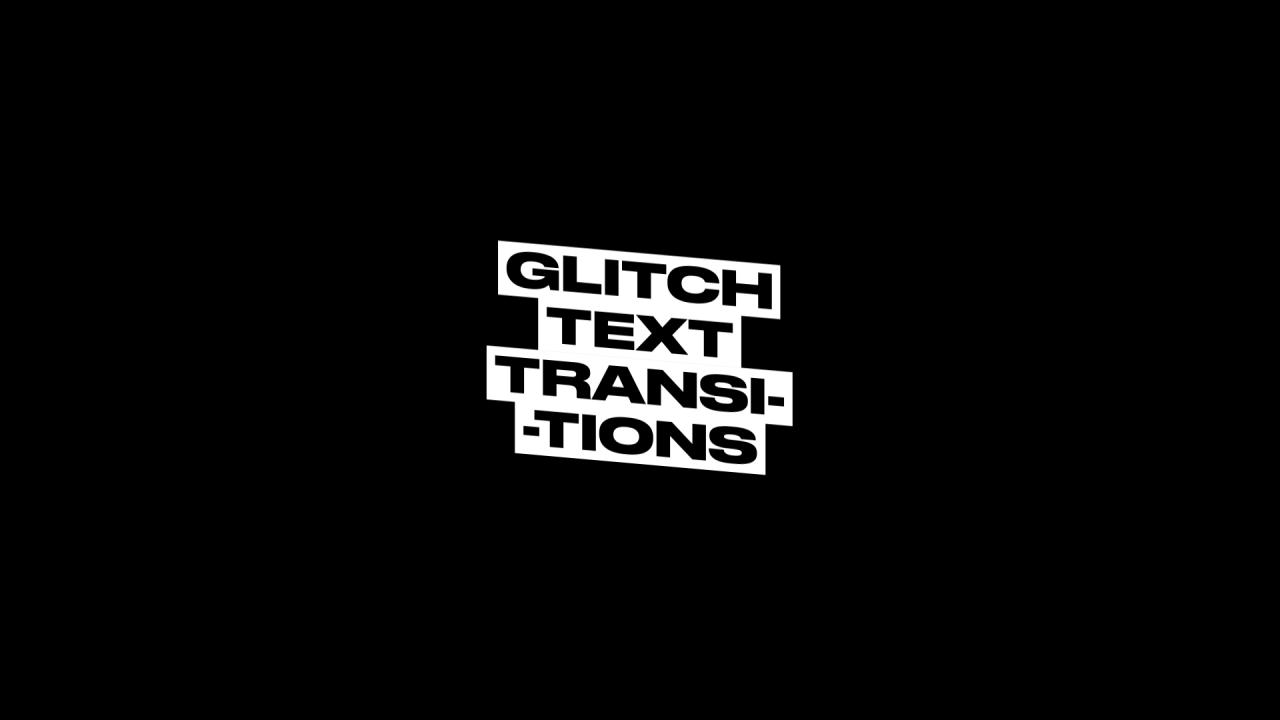 Glitch Text Transitions By Typoland Aniom Marketplace