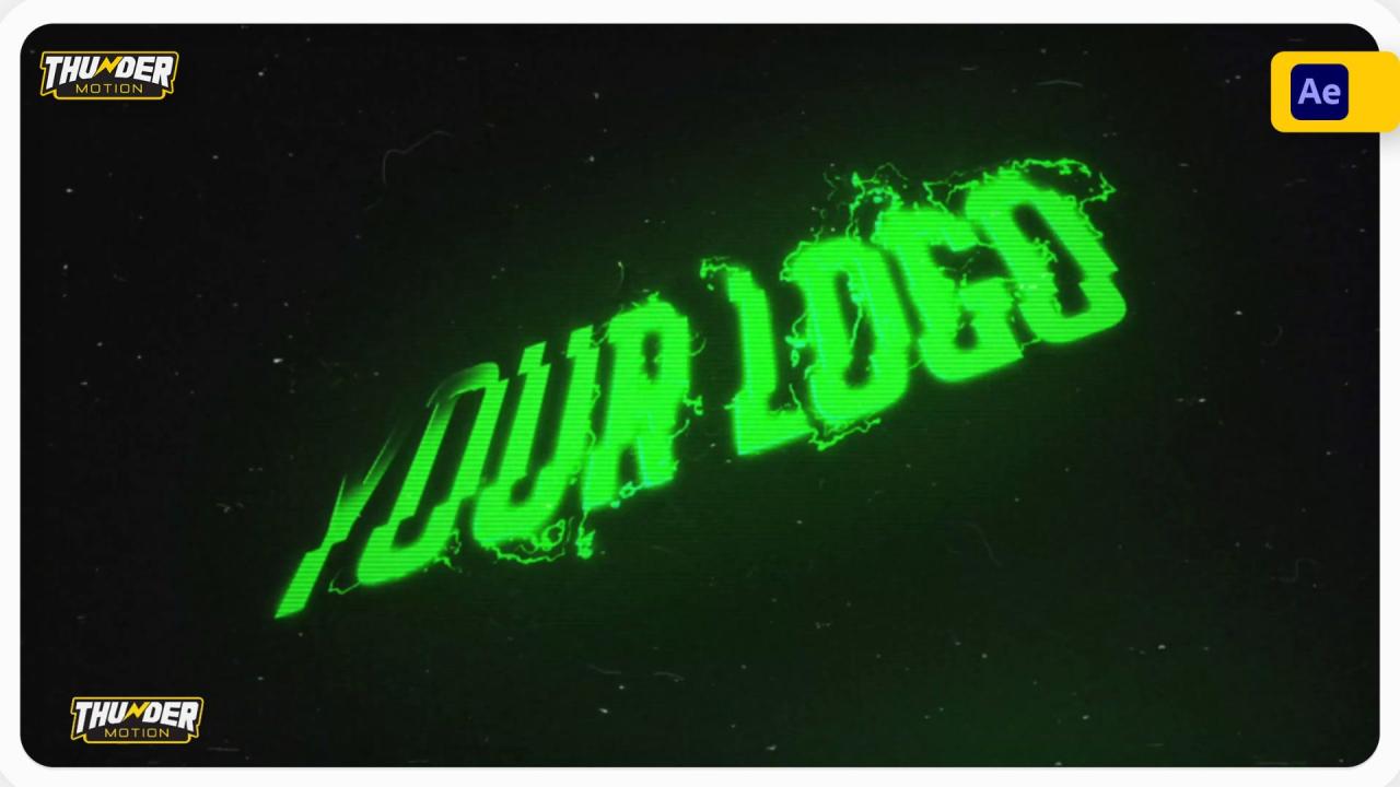 Sci Fi Retro Glitch Logo Reveal By Thundermotion Aniom Marketplace