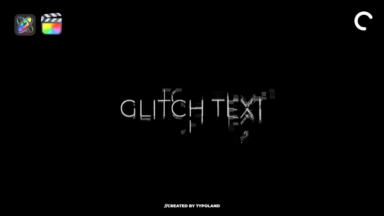 Glitch Text Animations by typoland | Aniom Marketplace